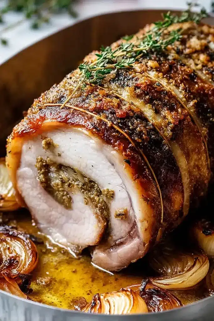 Stuffed Pork Roast Recipe | Festive & Flavorful Dinner