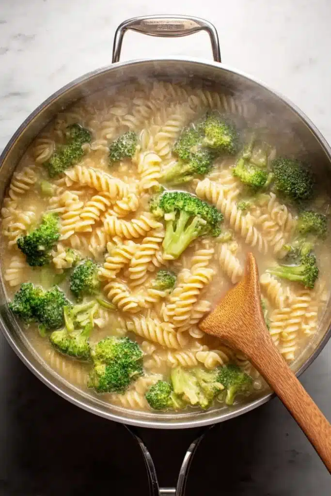 Rotisserie Chicken Broccoli Pasta | Creamy One-Pot Dinner