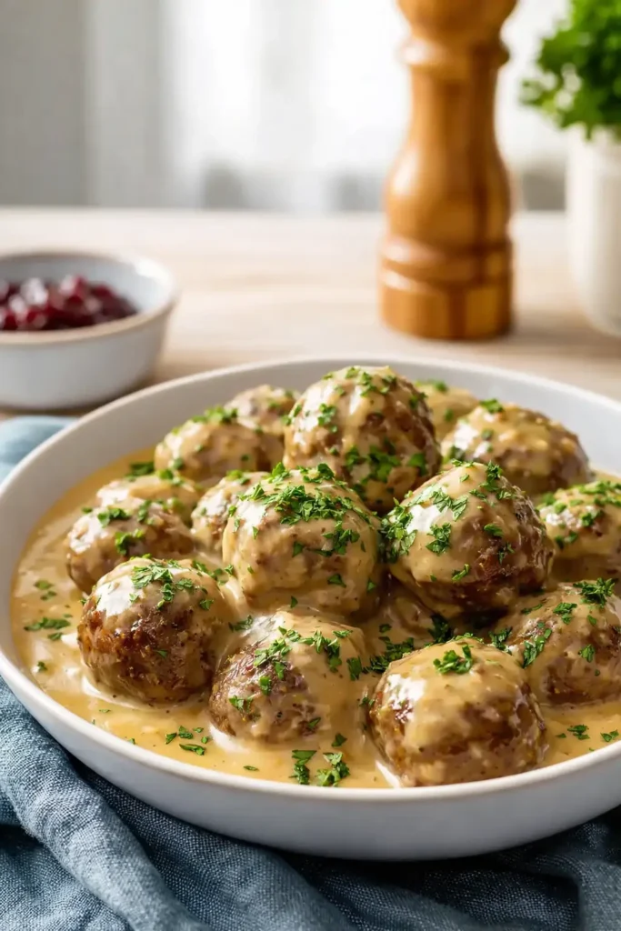 Creamy Swedish Meatballs Recipe | Easy Comfort Dinner