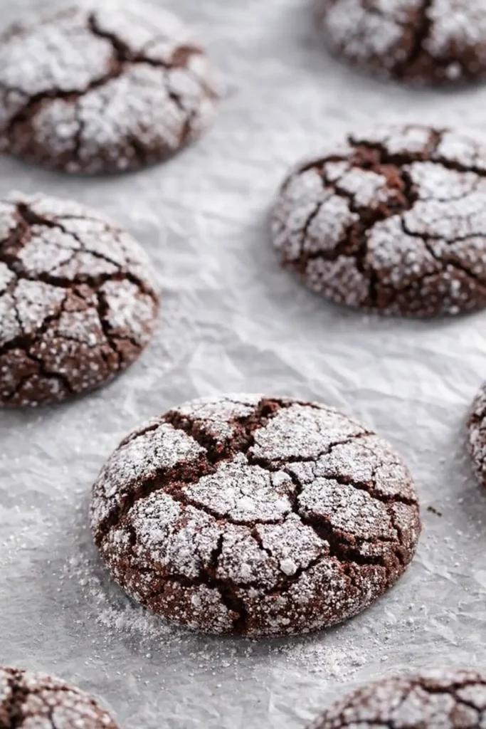 Easy Gluten Free Chocolate Crinkle Cookies Recipe